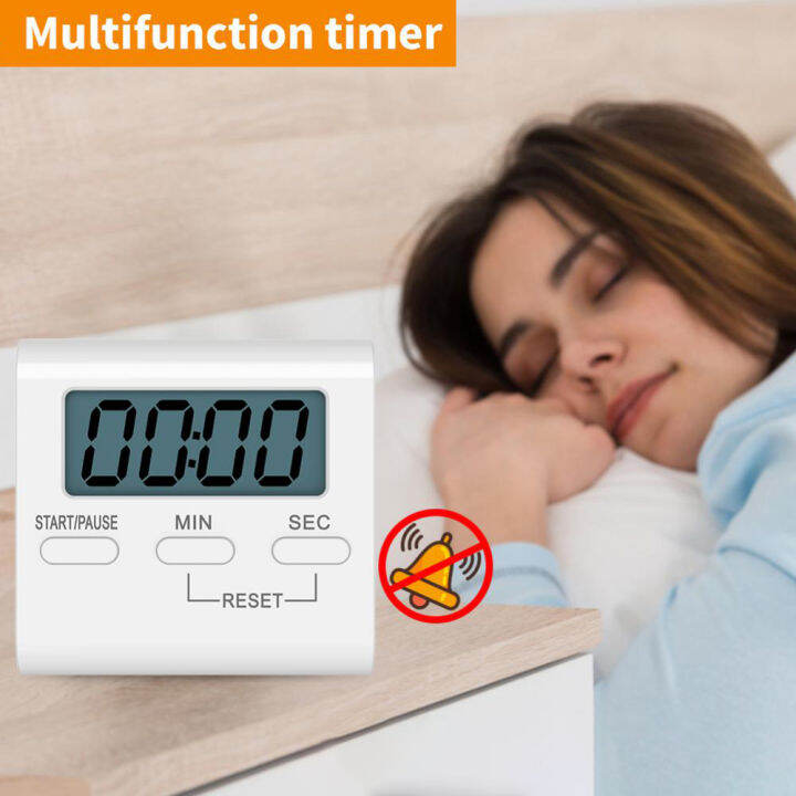 Smart Mute Timer Large Magnetic LCD Digital Kitchen Countdown Timer ...