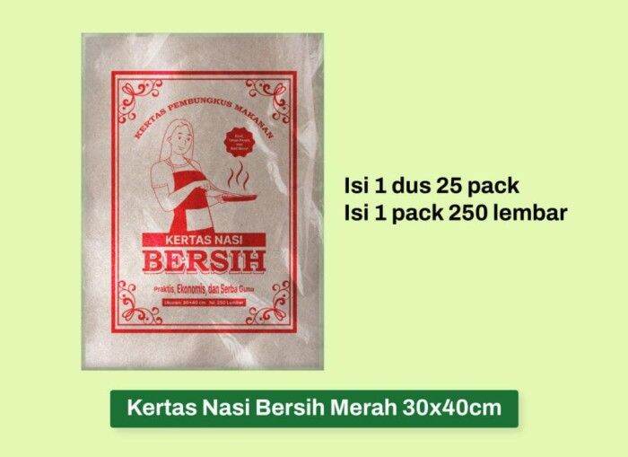 Kertas Nasi Ukuran 30x40 1 pack isi 250 lembar | Lazada Indonesia