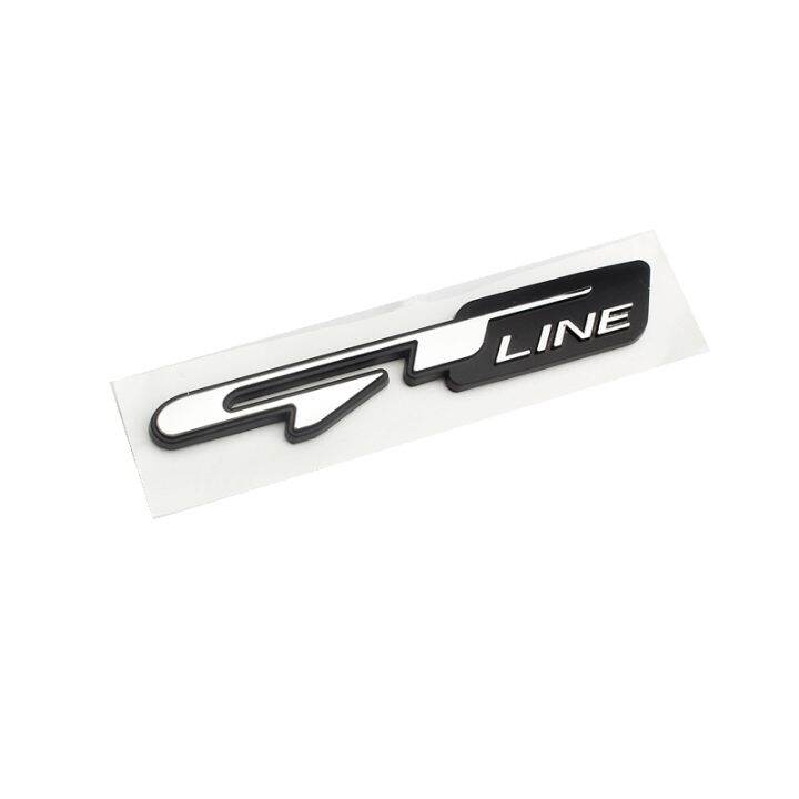 11.2cm GT LINE Letter emblem sticker for Kia Stinger Rio Forte K3 K5 ...