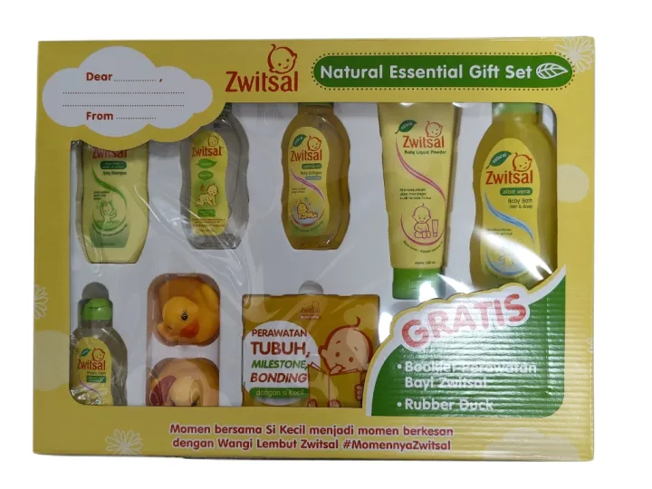 Zwitsal Natural Essential Gift Box Set / Zwitsal Baby Gift Set | Lazada ...