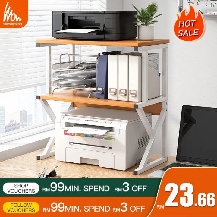 Printer Rack Multi-Layer Printer Shelf Desk Organizer Document Rack ...