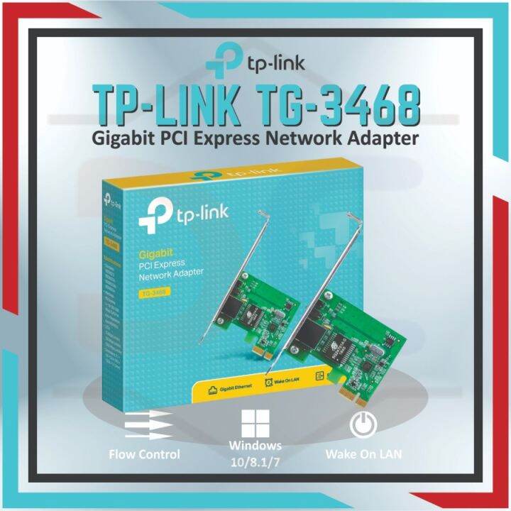 TP-LINK LAN CARD TG-3468 Gigabit PCI EXPRESS NETWORK ADAPTER | Lazada ...