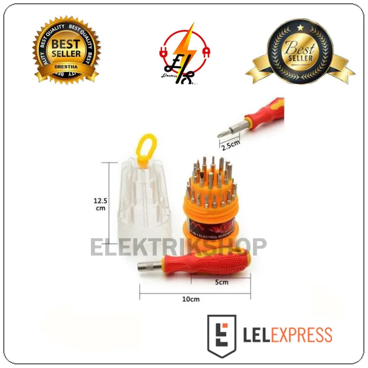Obeng Set Multi 31 in 1 Screwdriver Handphone Elektronik HP Laptop ...