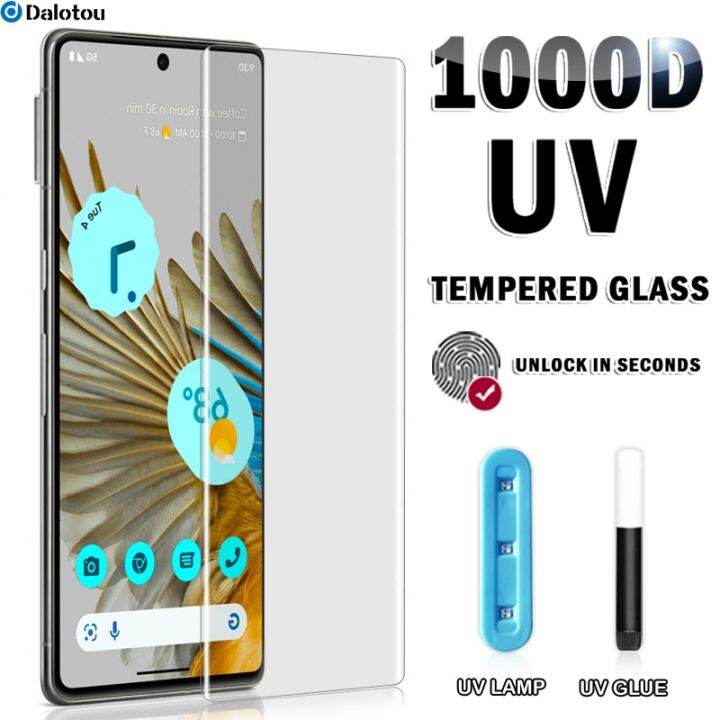 UV Screen Protector For Google Pixel 7 Pro Tempered Glass Full Screen ...