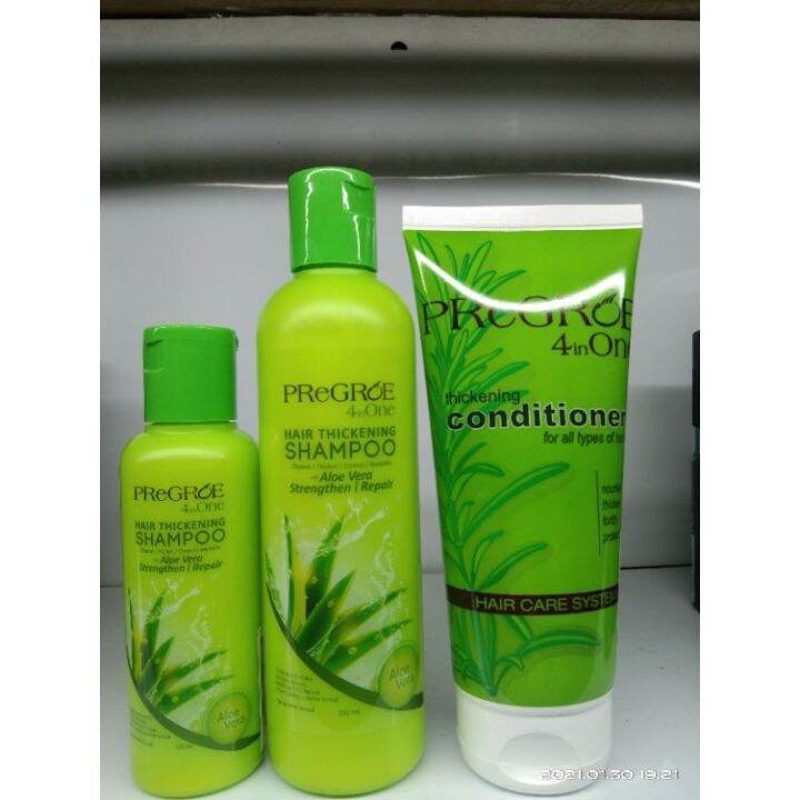 Pregroe Hair Thickening Shampoo And Conditioner Lazada Ph