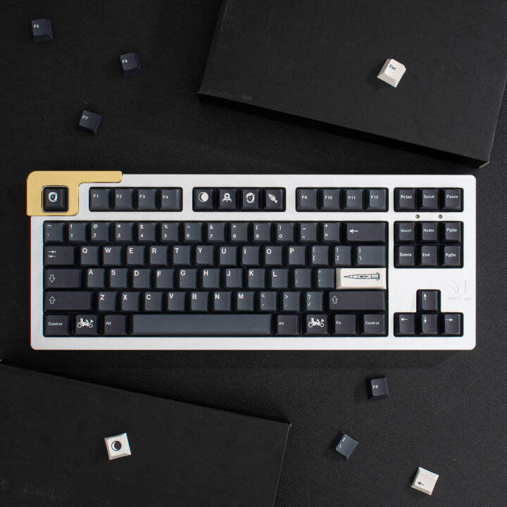 Gmk Apollo 135 Keys,เชอร์รี่โปรไฟล์ PBT ย้อมสี-ซับที่กำหนดเองได้สำหรับ ...