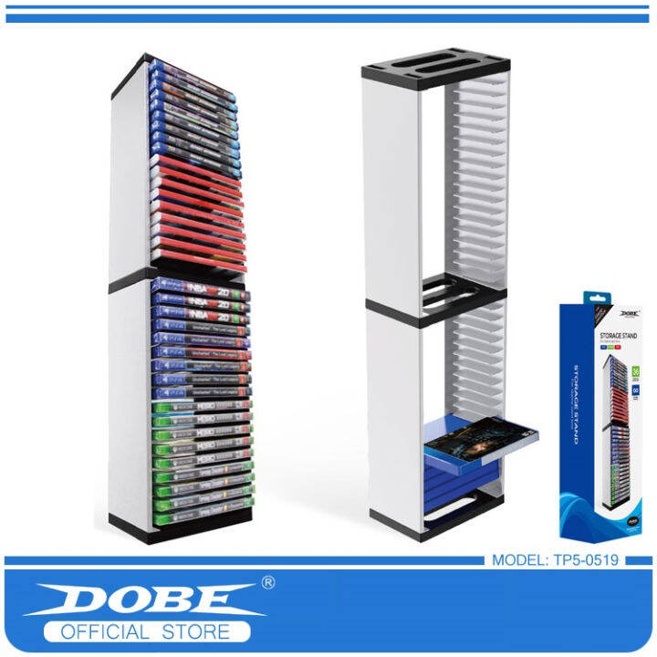 Dobe 36-Slot CD Game Disc Case Shelf Storage Rack Vertical Deck PS4 ...