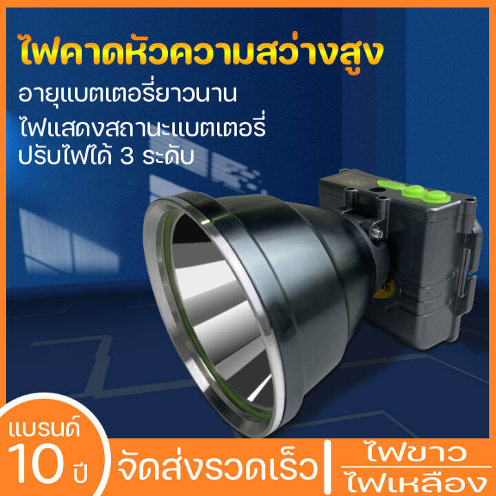 VJP SUPER BRIGHT ไฟฉายคาดหัว ไฟส่องกบ ไฟส่องสัตว์ ความสว่างสูง ไฟLED 400W ไฟสปอร์ตไลท์ ไฟฉายเดิน ...