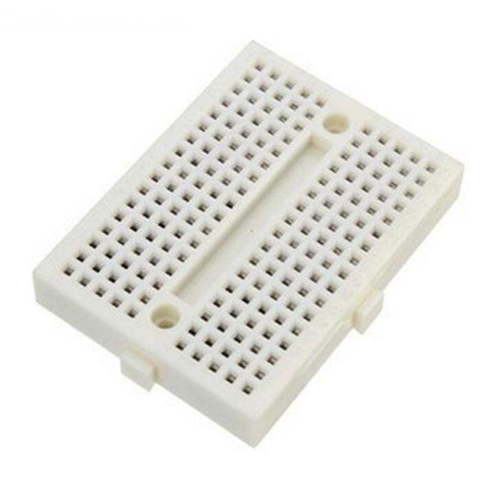 Mini Breadboard บอร์ดทดลองขนาดเล็ก 170 holes (สีขาว) | Lazada.co.th