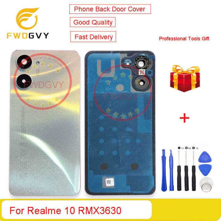 พร้อมส่งใหม่สำหรับ Realme 10 RMX3630ฝาหลังหลังกรอบกลางปลอกหุ้มแผ่น ...