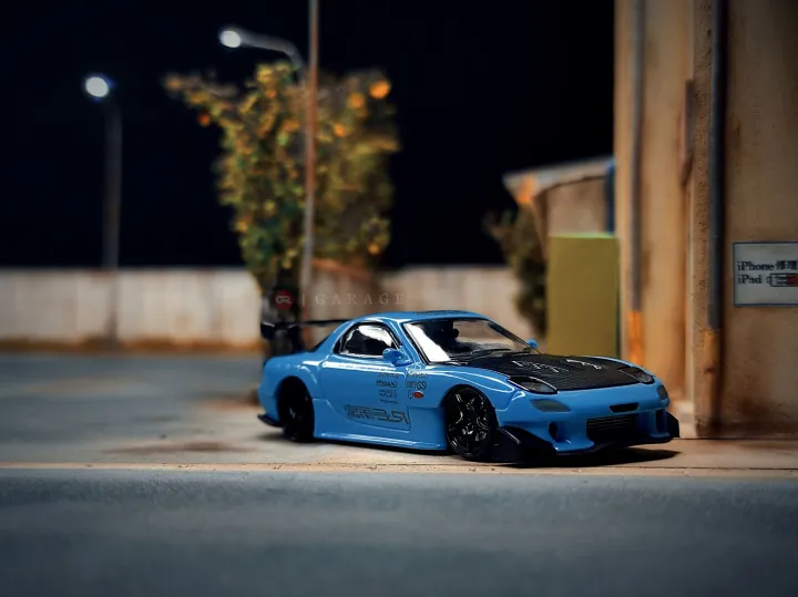 Mazda RX-7 FD3S RE Amemiya Light Blue 1:64 (ignition model) | Lazada.co.th