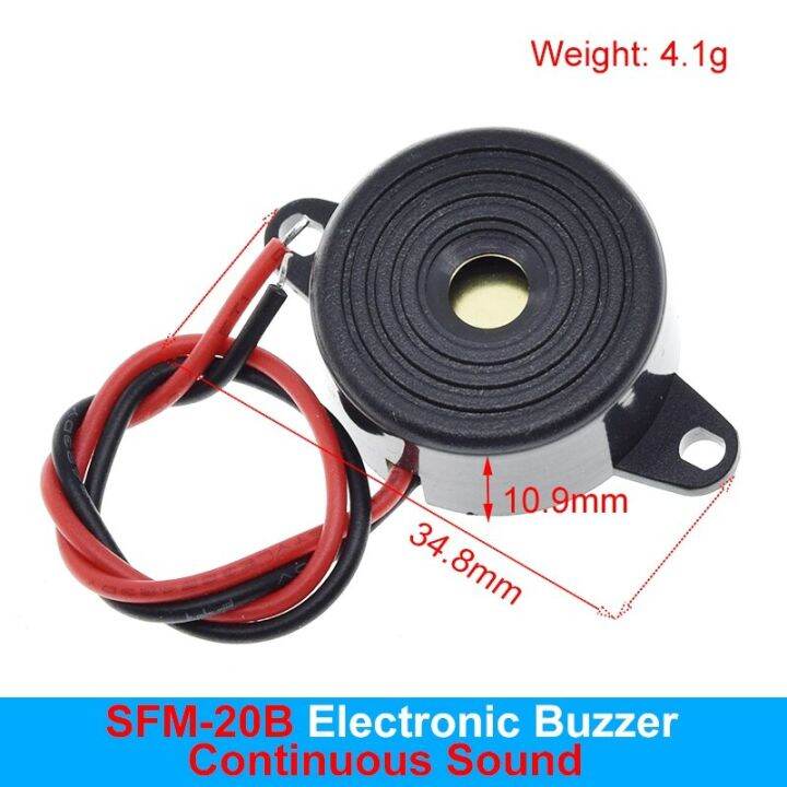 Piezo Buzzer 12V DC Piezo Electronic Buzzer Alarm Siren Security Horn ...