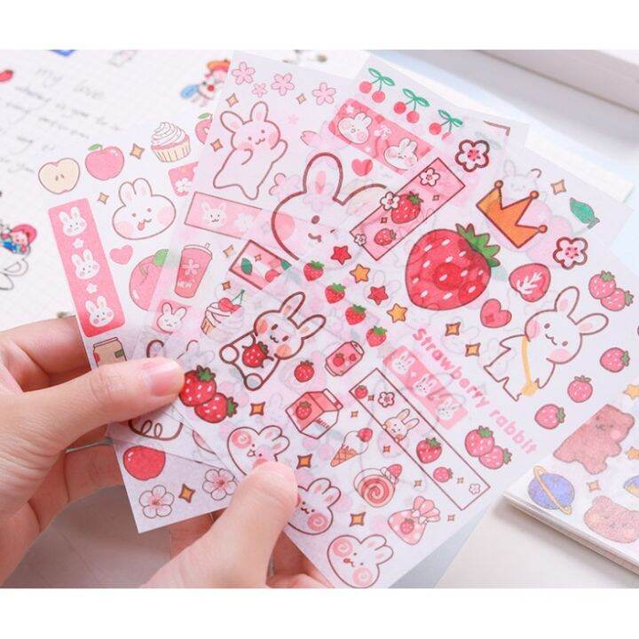Stiker Set / Sticker Anak Karakter Imut Isi 4 lembar 4 in 1 / Sticker ...