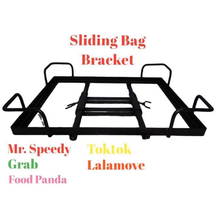 Adjustable Bag Bracket for delivery riders Sliding bracket for Lalamove ...