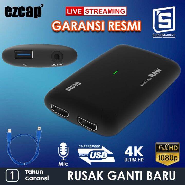 Ezcap 321 Game Link RAW 4K capture Live Streaming Game capture | Lazada Indonesia