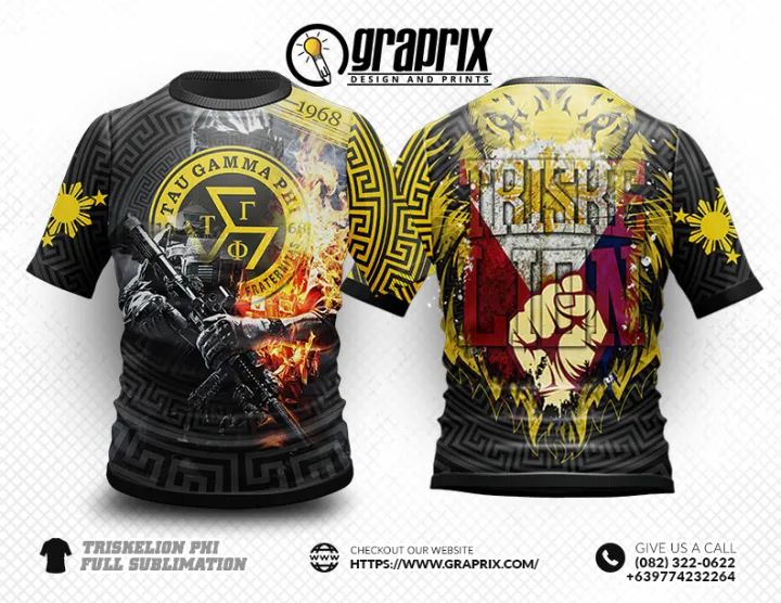 Tau Gamma Phi FRONTLINER T-shirt Full Sublimation (NON-CUSTOMIZE ...
