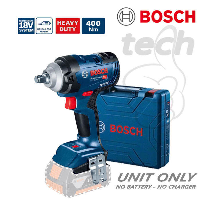Mesin Cordless Impact Wrench Baterai Bosch GDS 18V-400 Brushless - Unit ...