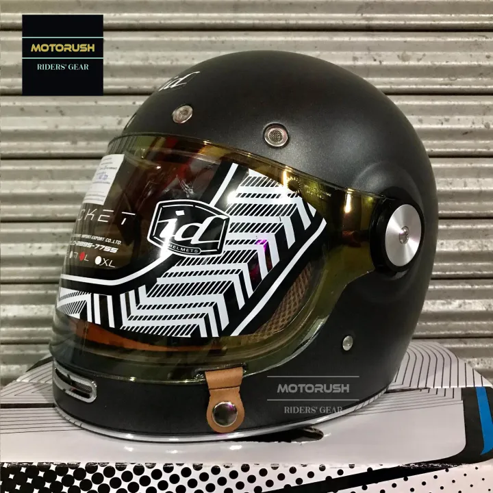 ID Rocket Classic Full Face Helmet (Matte Black) | Lazada PH