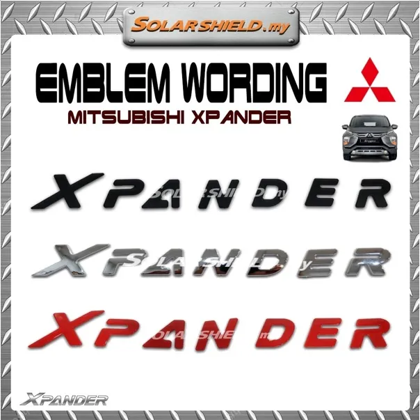 Mitsubishi Xpander Car Logo Emblem Mitsubishi Bonet logo Wording ...