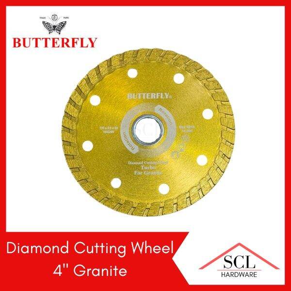 BUTTERFLY Diamond Cutting Wheel 4 inch 105mm Granite 105GNN | Lazada PH