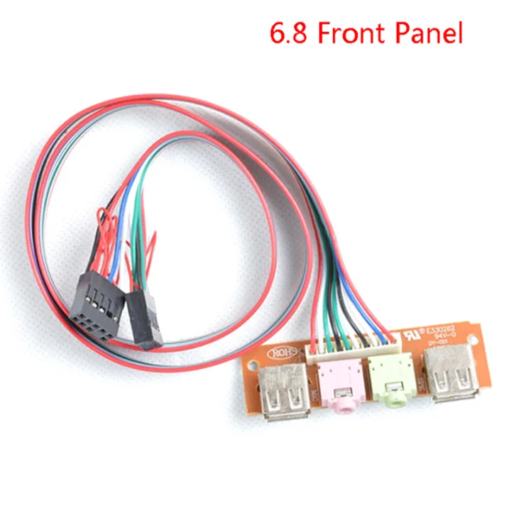 FUYU Audio Adapter Cable 2 USB PC Computer Case 6.8cm Front Panel USB ... FUYU Audio Adapter Cable 2 USB PC Computer Case 6.8cm Front Panel USB ...