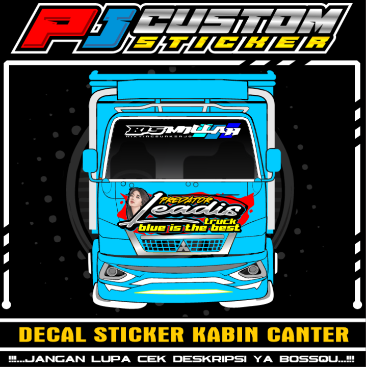 terbaru decal sticker kabin depan canter pemburu janda pirang | Lazada ...