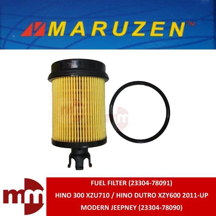 MARUZEN Fuel Filter for MODERN JEEPNEY (23304-78090)/ HINO 300 XZU710 ...