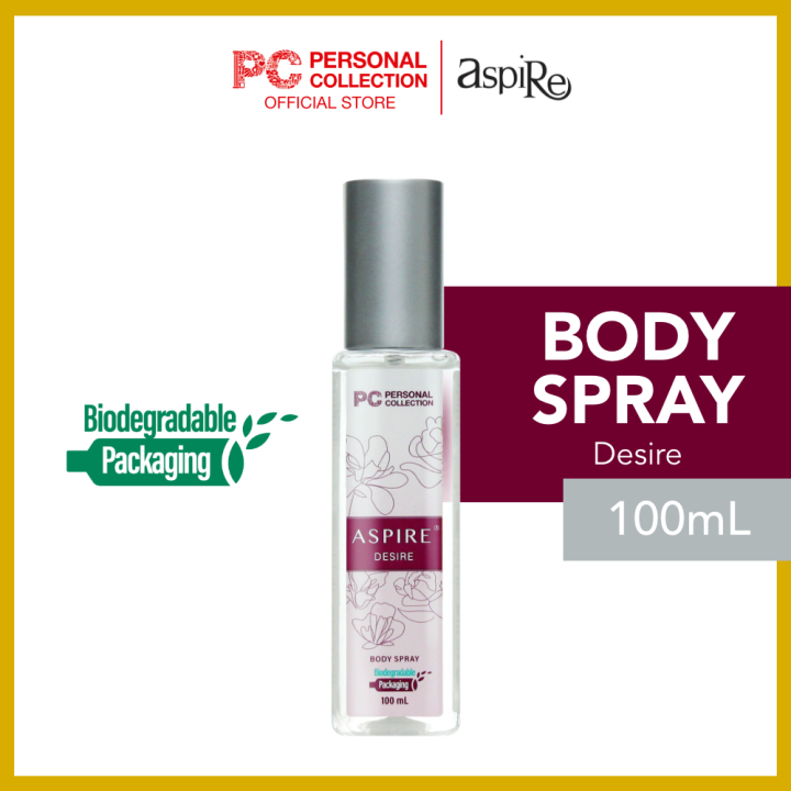 Aspire Body Spray Desire 100ml Personal Collection | Lazada PH