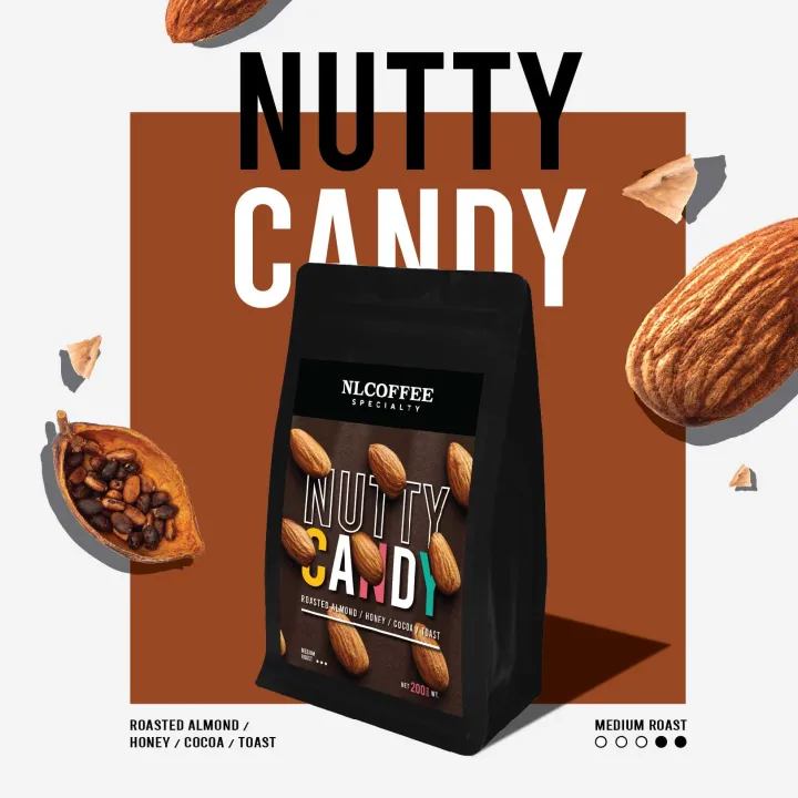 〚ɴʟᴄᴏғғᴇᴇ sᴘᴇᴄɪᴀʟᴛʏ〛เมล็ดกาแฟ Nutty Candy | นัทตี้แคนดี้ กาแฟกลุ่มเบลนด์พิเศษ 200 กรัม | Lazada ...