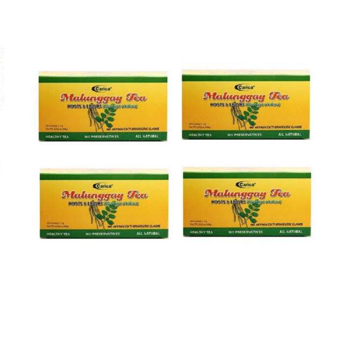 Carica Malunggay Roots and Leaves Tea (Moringa Oleifera) - Box of 30 ...