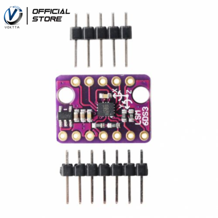 VOKTTA GY-LSM6DS3 Accelerometer Tilt Gyro Embedded Digital Temperature Sensor Branch ...