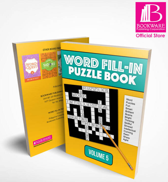 WORD FILL-IN PUZZLE BOOK (VOL 5) - SUITABLE FOR ALL AGES | Lazada PH
