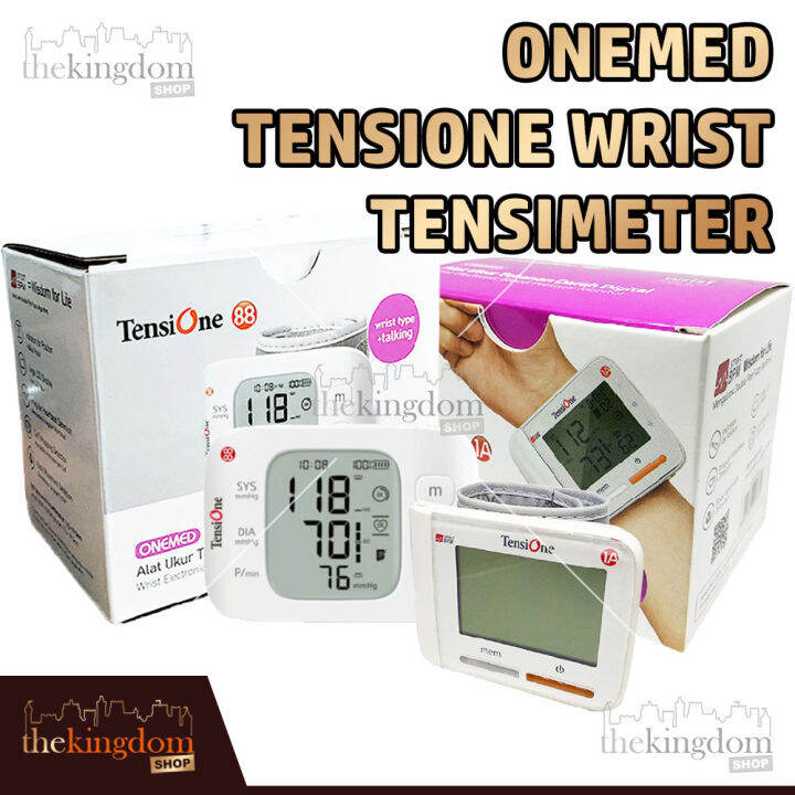 Onemed TensiOne 1A Wrist Digital Tensimeter Tensi One 88 Voice Tekanan ...