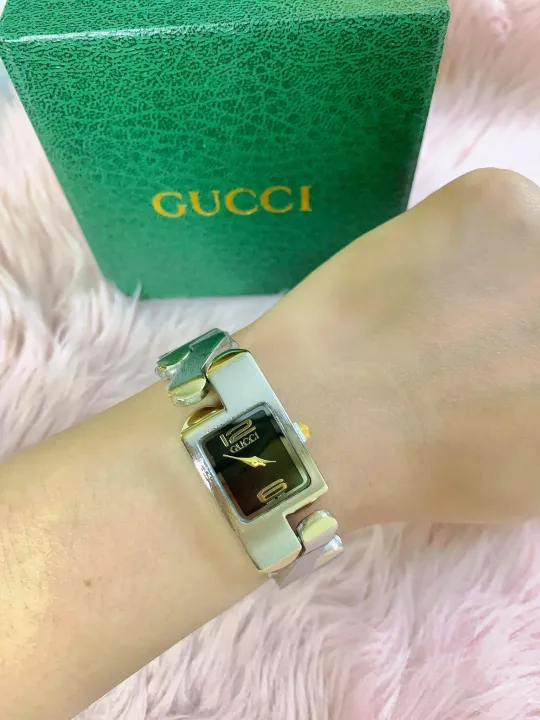 SALE! GUCC! zigzag Square Watch For Women Japan Quartz with FREE ...