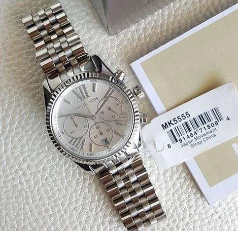 Michael Kors Lexington Chronograph Stainless Steel Women's Watch ...