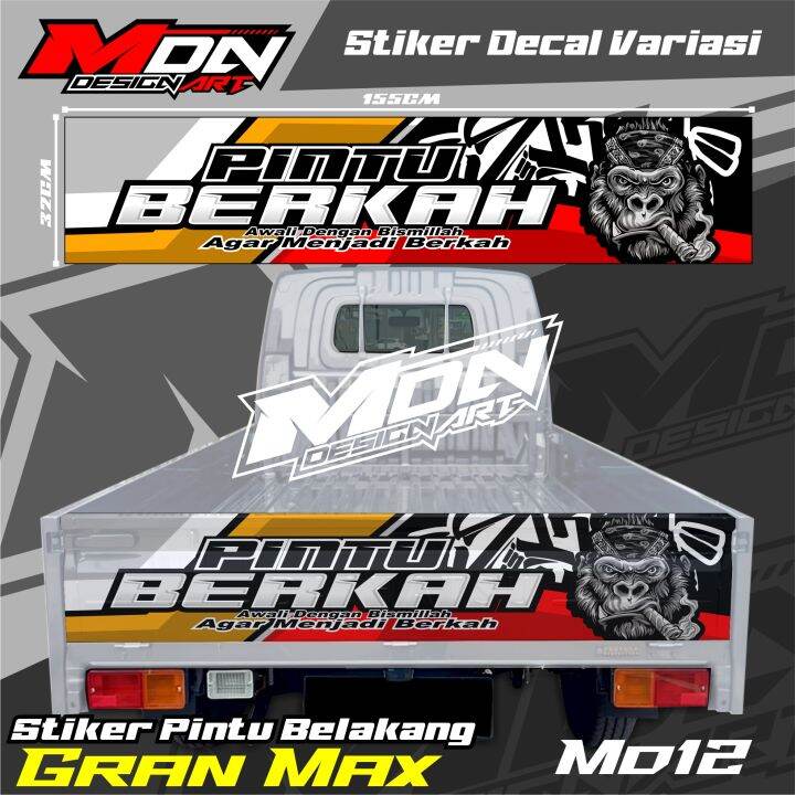 Stiker Decal Pintu Bak Belakang All Pick Up L300, Futura, Granmax, New ...