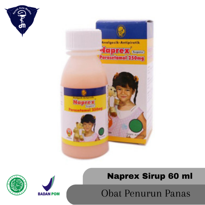 Naprex Sirup 60 ml - untuk menurunkan demam dan meringankan rasa sakit ...