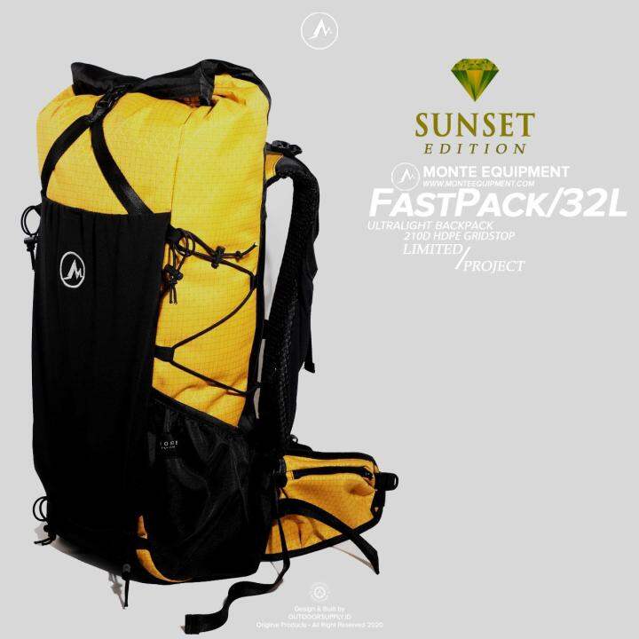 MONTE EQUIPMENT - FASTPACK 32L - LIMITED SUNSET EDITION | Lazada Indonesia