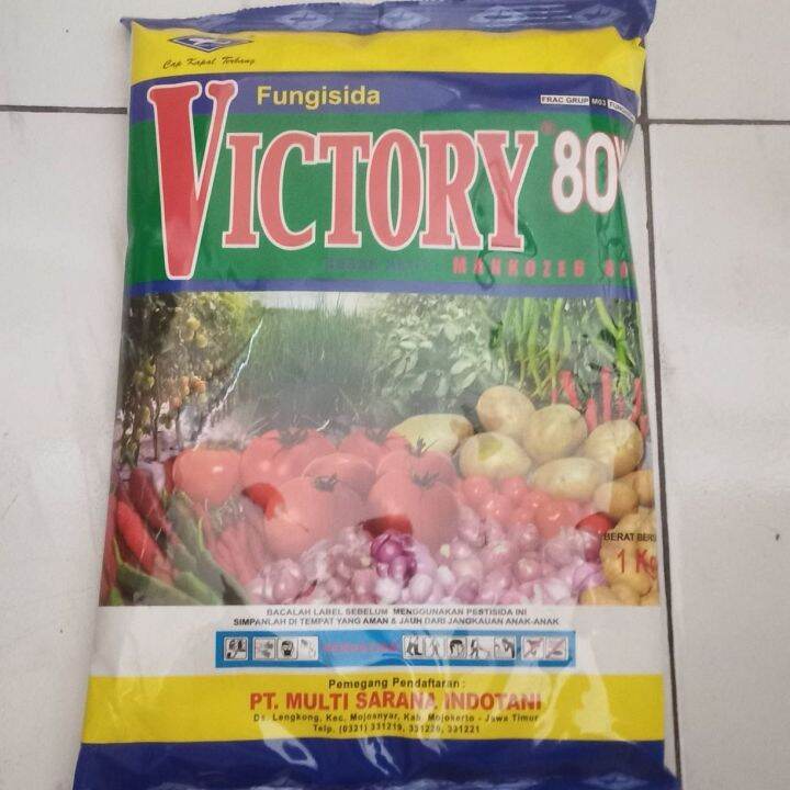Fungisida Victory 80WP Kemasan 1Kg bahan aktif Mankozeb 80% | Lazada ...