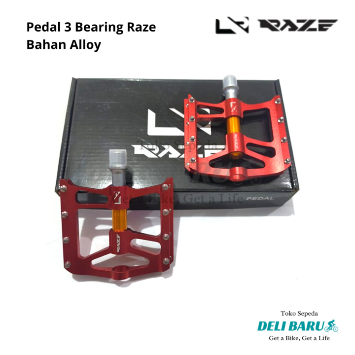 Raze Pedal 3 bearing Alloy as besar sepeda MTB federal lipat minion ...