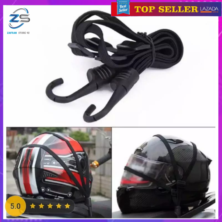 Jaring Helm Motor Tali Elastis Dengan 2 Kait Pengikat Jok Helm ...