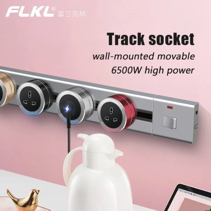 FLKL 400/600/1000mm 13 Amp Socket 3 Pin Extension Plug Movable Power ...