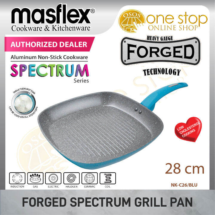 Masflex Original Spectrum Aluminum Non-Stick Induction Grill Griller ...