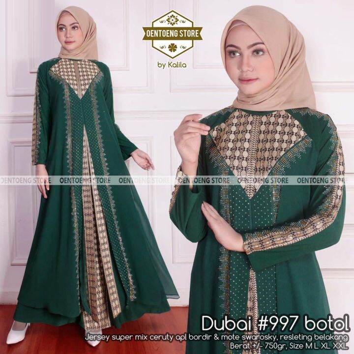 dubai #997 by oentong store / abaya turki /. baju arab / baju turki ...