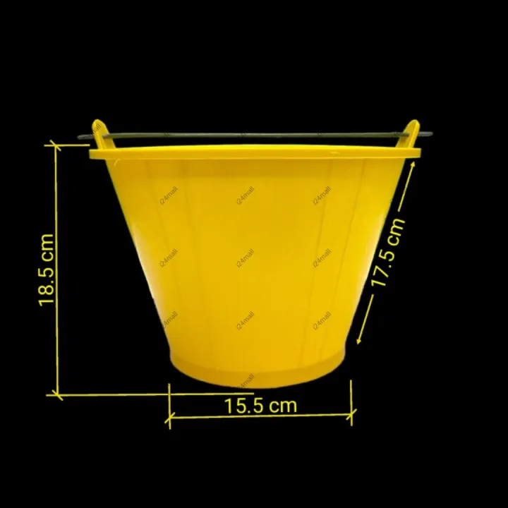 Cement Pail With Steel Handle / Baldi Simen Kuning / 灰桶 | Lazada