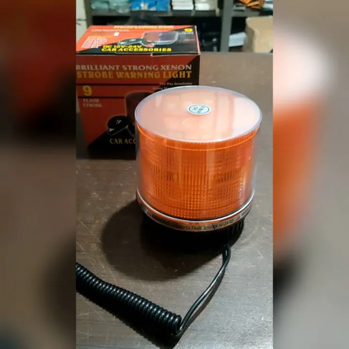 Lampu Rotari Mobil Led Blitz 9 Mode Kuning 12V-24V | Lazada Indonesia