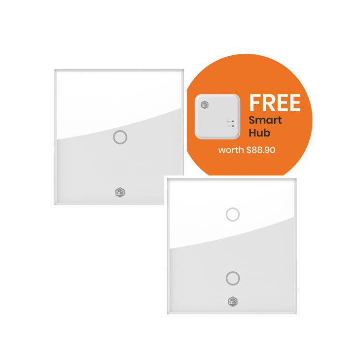 Duo Smart Light Switch Bundle (Buy 2 switches, Free 1 Smarthub ...
