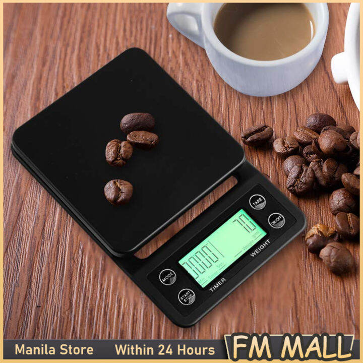 5kg/0.1g Precision Drip Coffee Electronic Scales With Timer ...