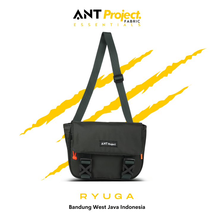 ANT PROJECT - Sling Bag Pria RYUGA OLIVE - Tas Selempang Pria | Lazada ...