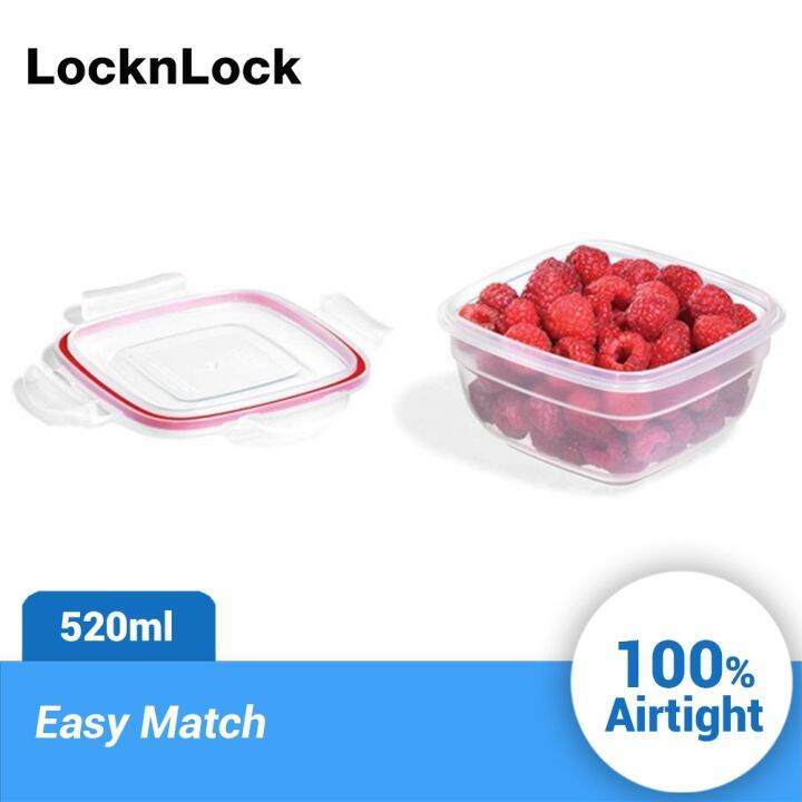 LocknLock Easy Match Square Bowl 520ml (HSM8430EM) | Lazada